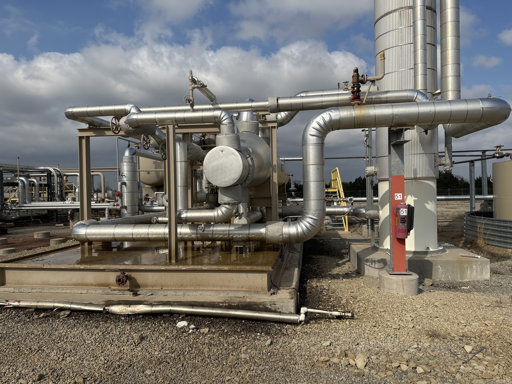 ARMOUREE - 5000 BBL per day condensate stabilizer tank and heater